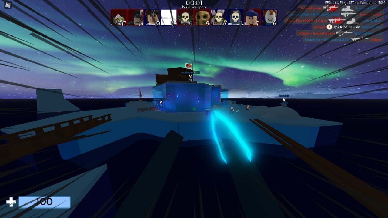 Parkour On Glacier (Arsenal Roblox) - YouTube
