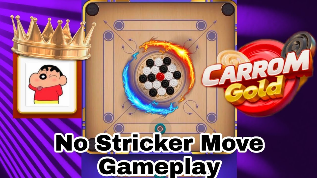 Carrom Gold (No Striker Move Challenge Gameplay) 👑😎 - YouTube