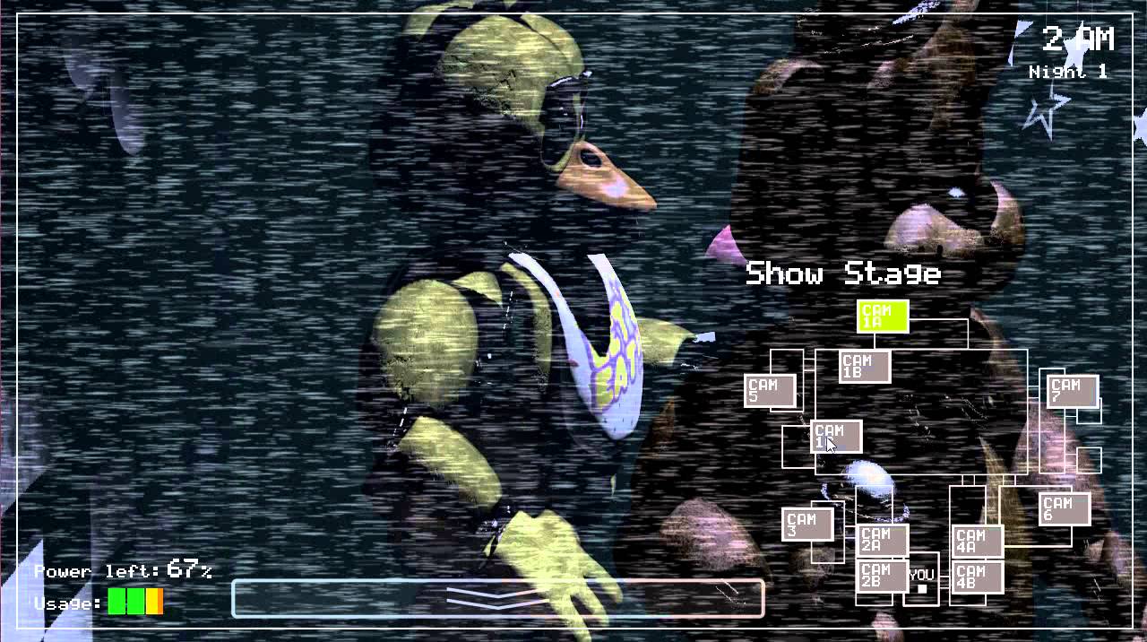 Five Nights At Freddy,s: Bonnie at The Door!! (Night 1) - YouTube
