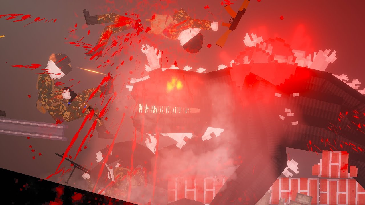 Alien Monsters Attack Soldiers in People Playground - YouTube