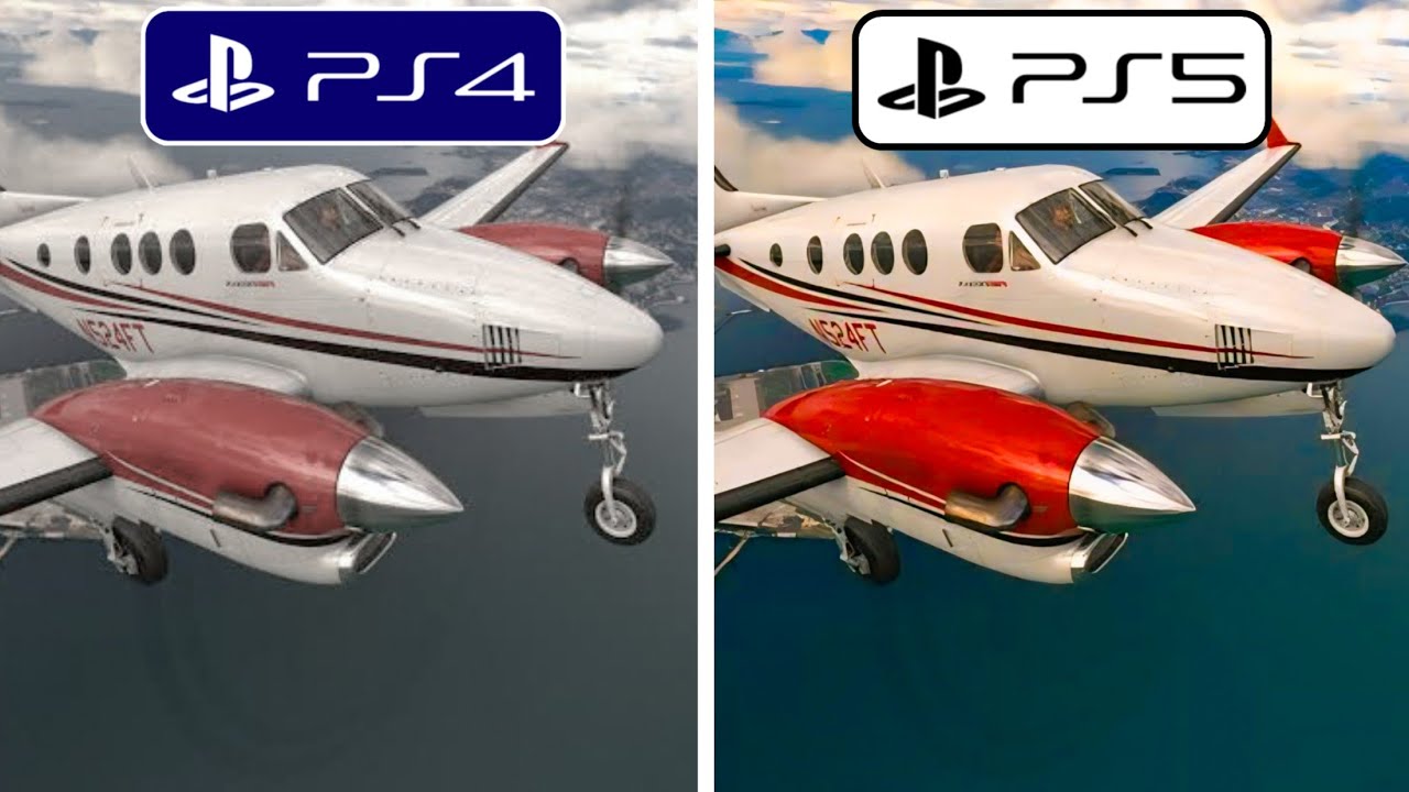 Flight Simulator 2024 PS4 vs PS5 Graphics Comparison - YouTube