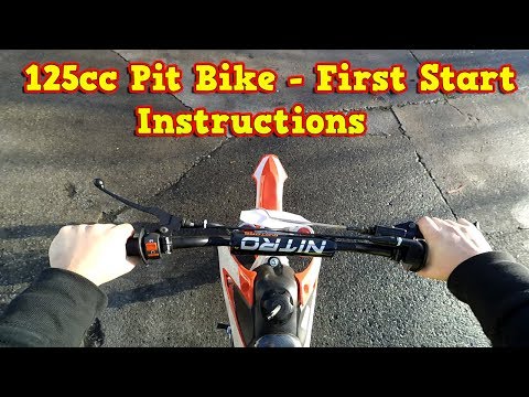 Pit Bike, Dirt Bike 125ccm - First Start - Instructions + Test Ride Sky from Nitro Motors