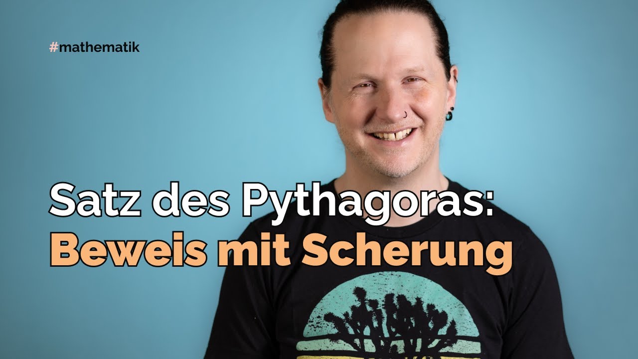 Satz des Pythagoras: Beweis mit Scherung - YouTube