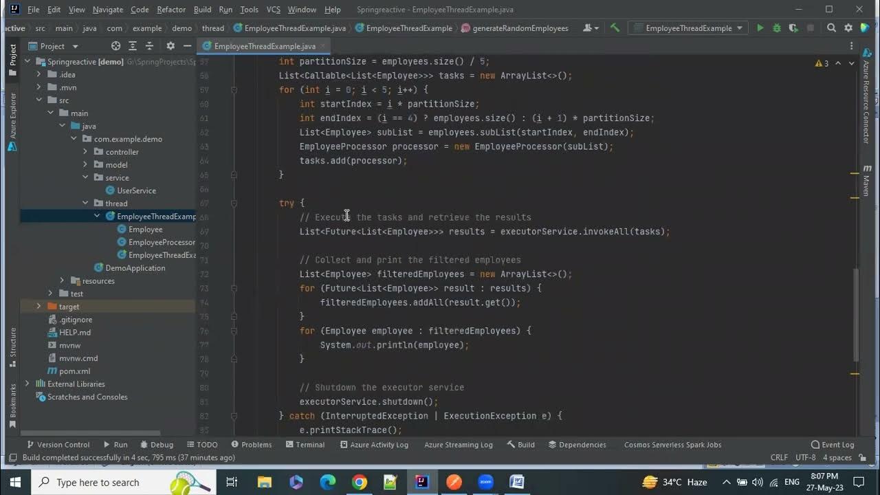 Multithreaded Employee Salary Checker - YouTube