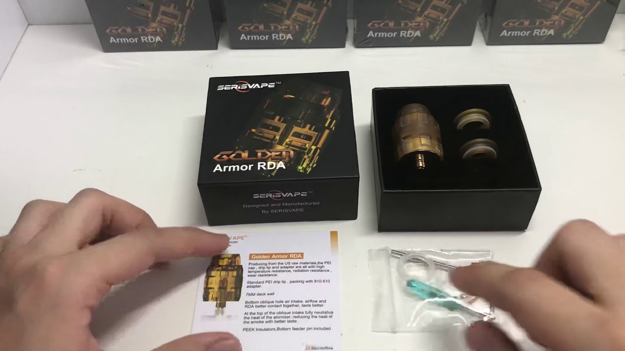 SerisVape Golden Armor RDA - YouTube