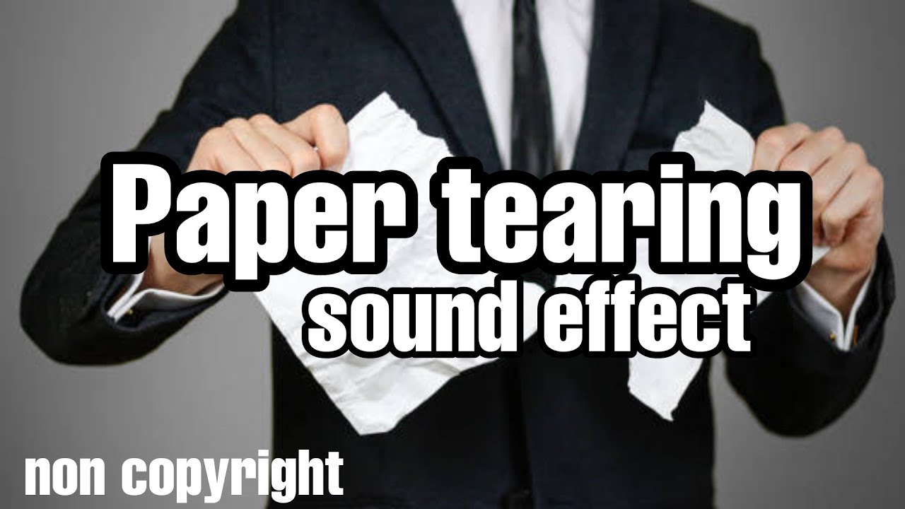paper tearing sound effect | no copyright | freeuse | sound effects ...