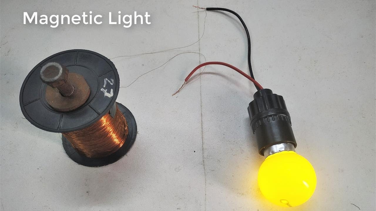 Magnetic Lamp Making. Free Energy. Awesome Idea of Electric Magnetic ...