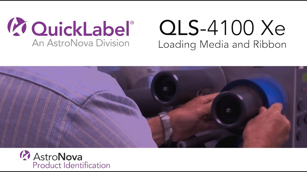 QLS-4100 Xe - Loading Material and Thermal Ribbon - YouTube