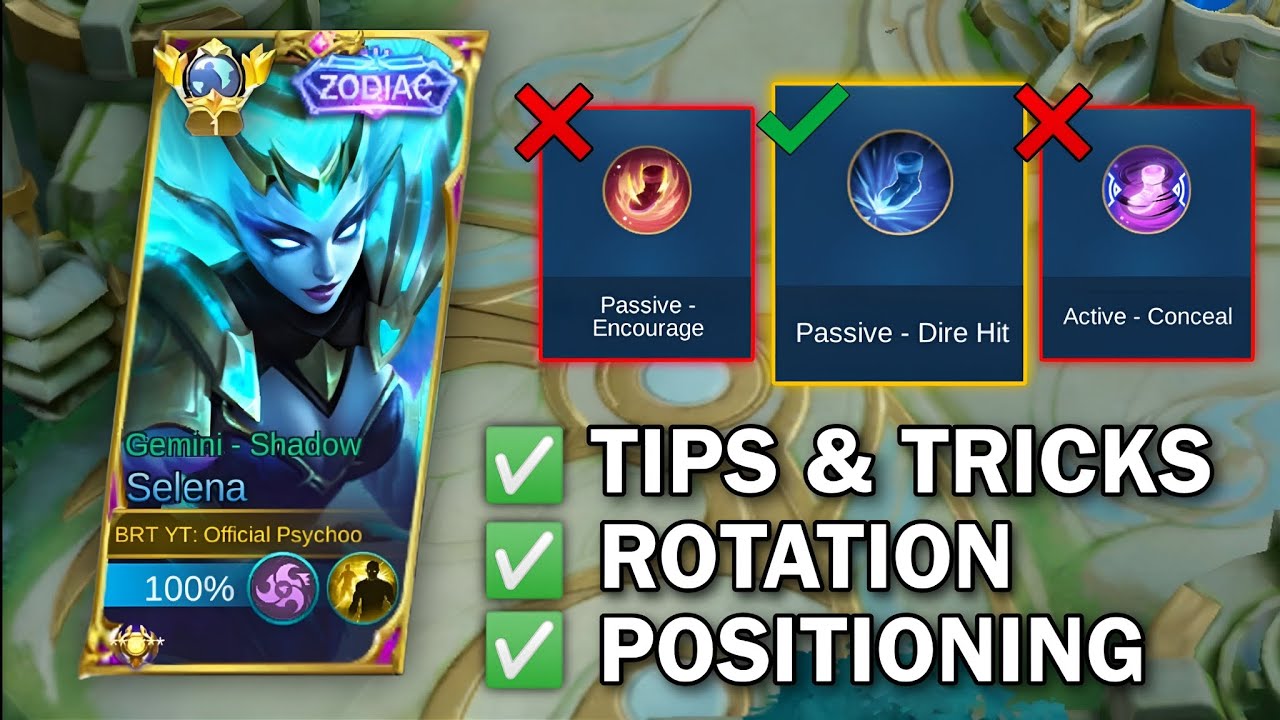 SOLO RG ROTATION TUTORIAL FOR SELENA (WATCH AND LEARN) | SELENA GAMEPLAY | TOP GLOBAL SELENA ...