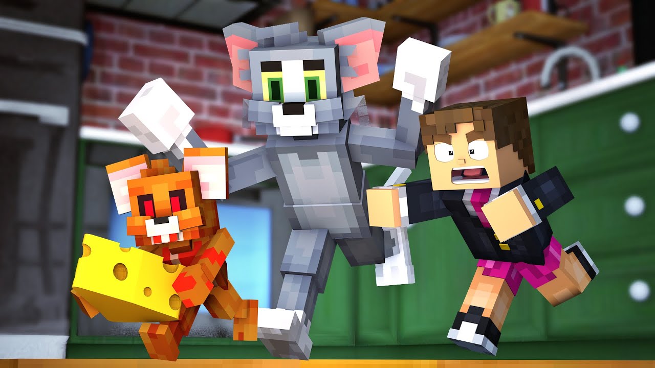 JERRY.EXE ME ATACOU NO MINECRAFT !! ( TOM E JERRY ) - YouTube