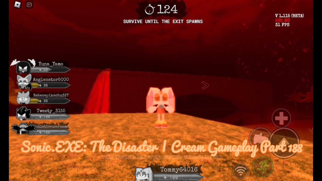 Sonic.EXE: The Disaster | Cream Gameplay Part 188 - YouTube