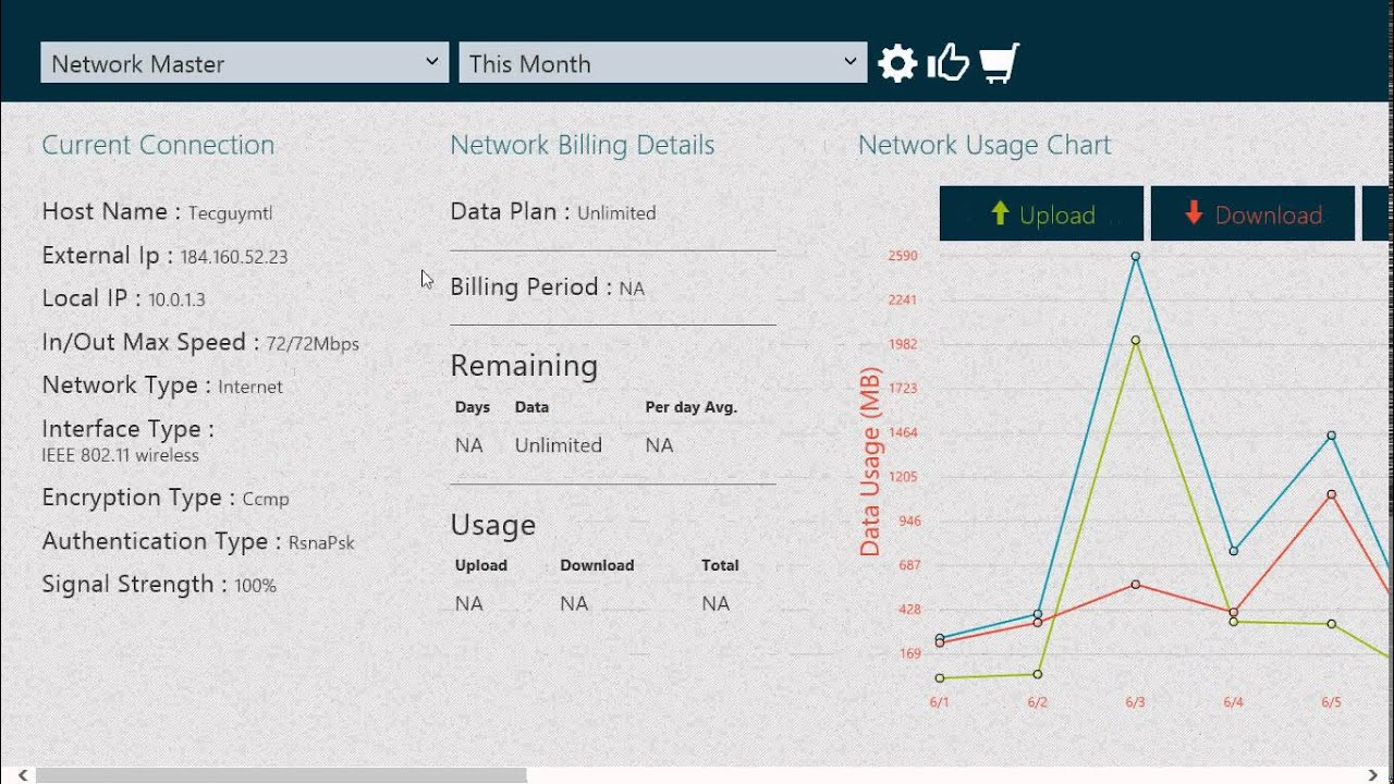 Windows 8.1 Data usage app for monitoring your internet connection ...