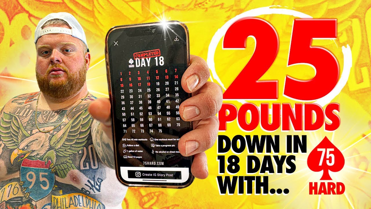 Down 25 pounds in 18 days following 75 Hard. Here's what I did. - YouTube