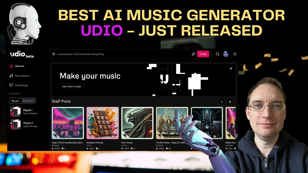 Best AI Music Generator - UDIO - Just Launched - YouTube