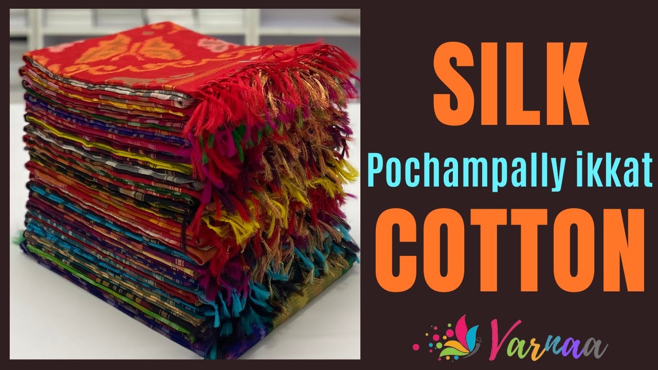 Pochampally ikkat Silk-cotton sarees | Ikkat Silk cotton sarees |Varnaa ...