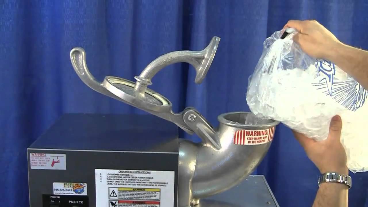 How to operate a Sno Kone Machine - YouTube