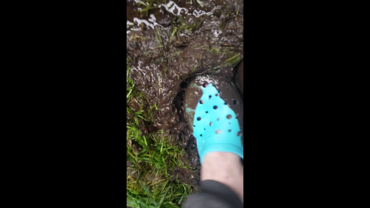 My favourite Blue Crocs in Mud... - YouTube