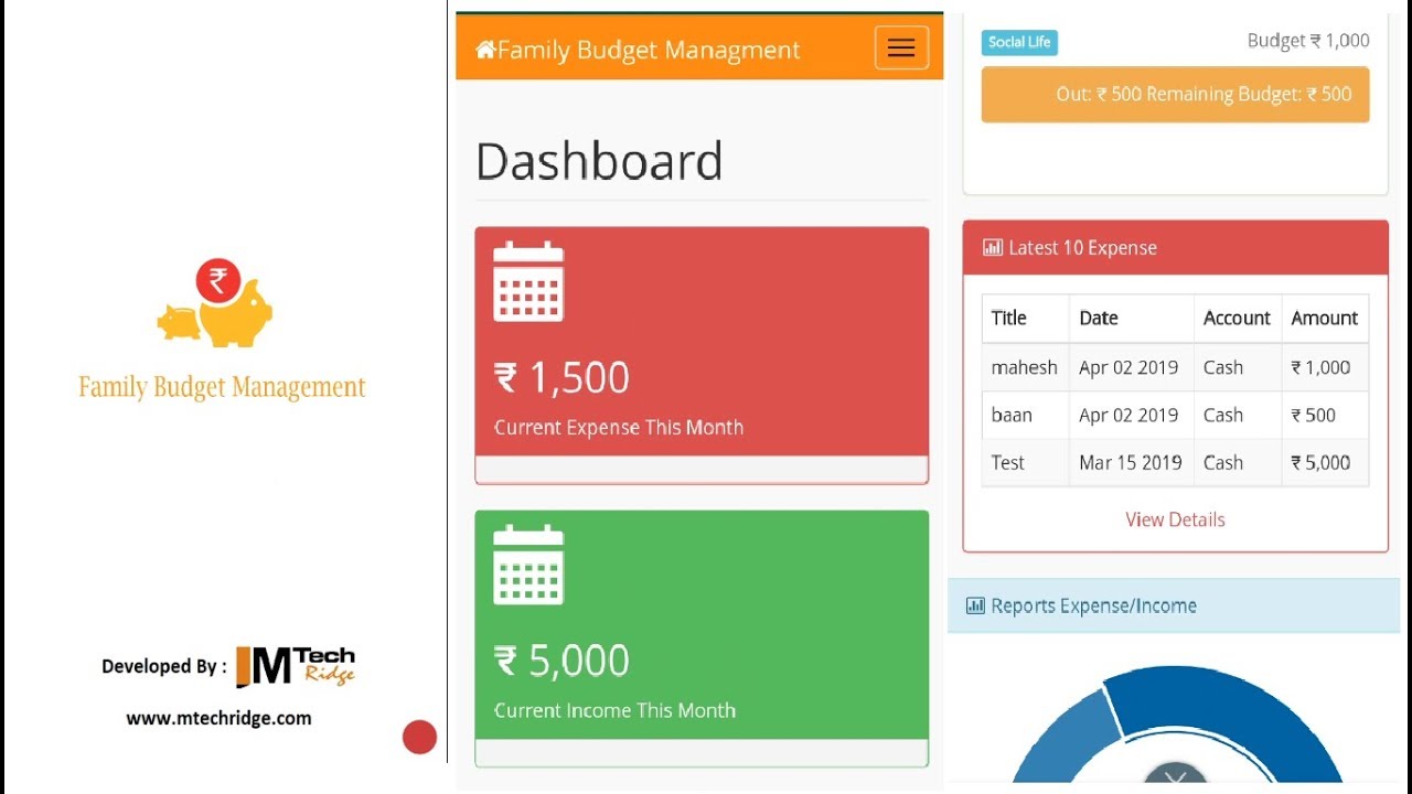 (Android App) Family Budget Management - YouTube