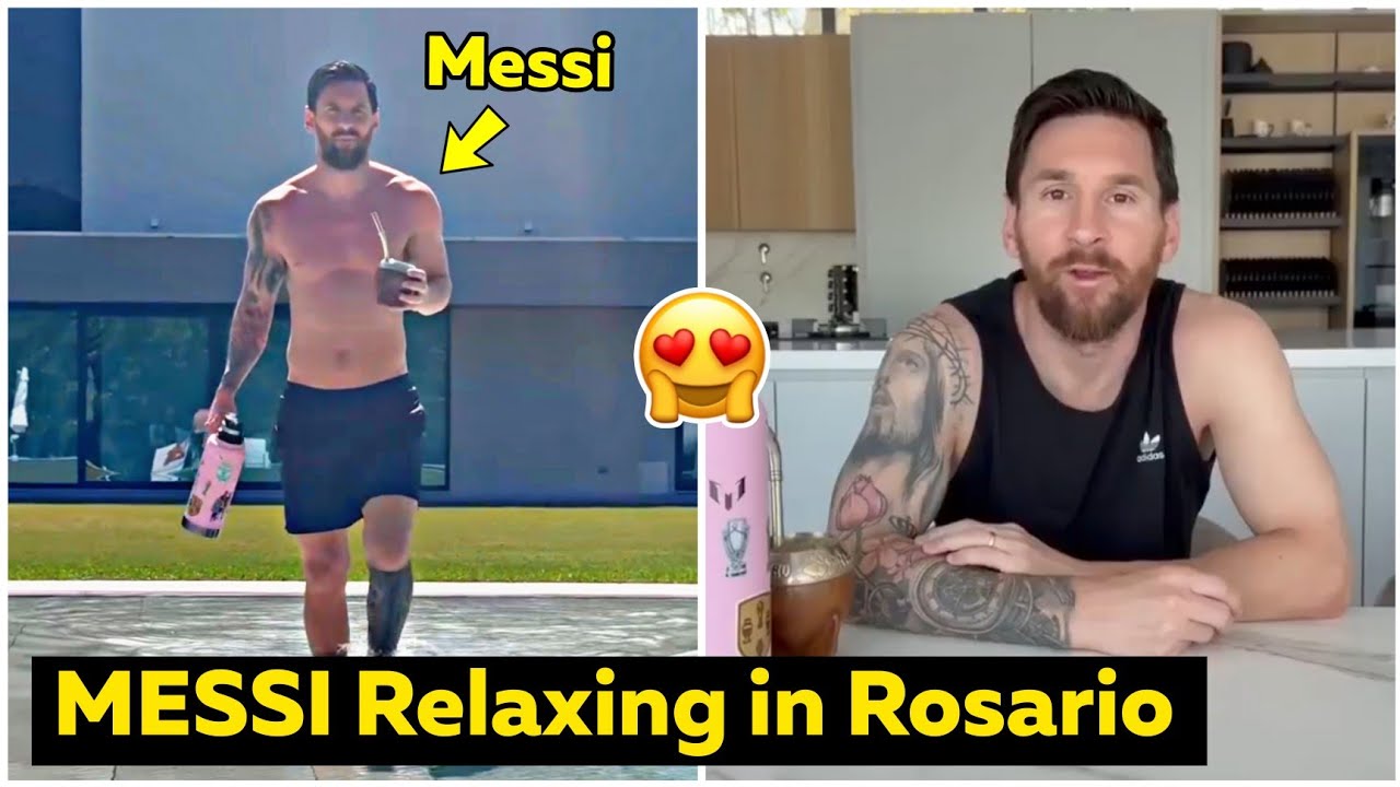😍Messi Enjoys Rosario Vacation and Reveals Iconic World Cup Jerseys ...