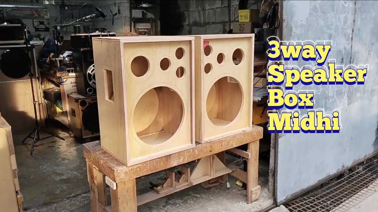 3way speaker box d15 sukat at kung paano ginawa. - YouTube