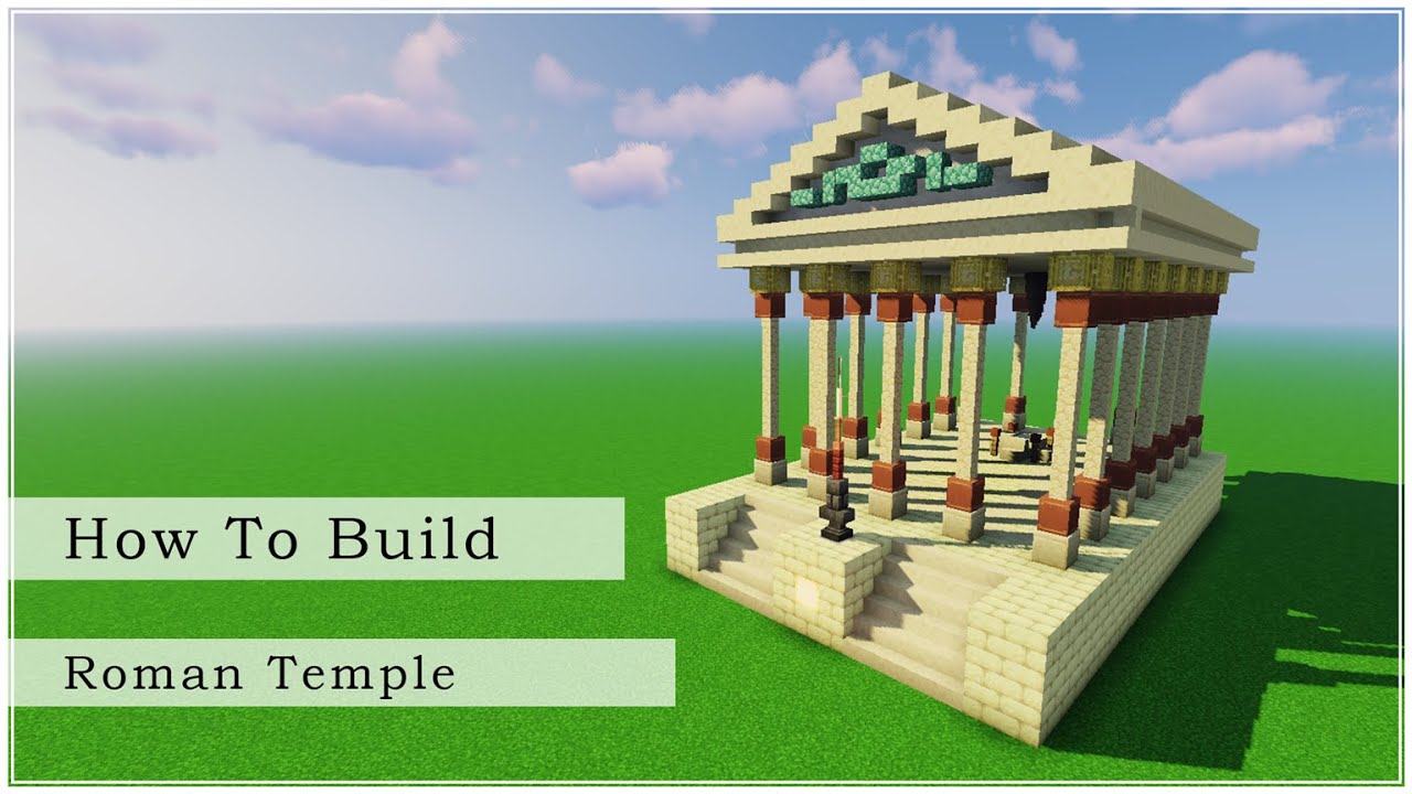 How to Build a Roman Temple (Minecraft Build Tutorial) - YouTube