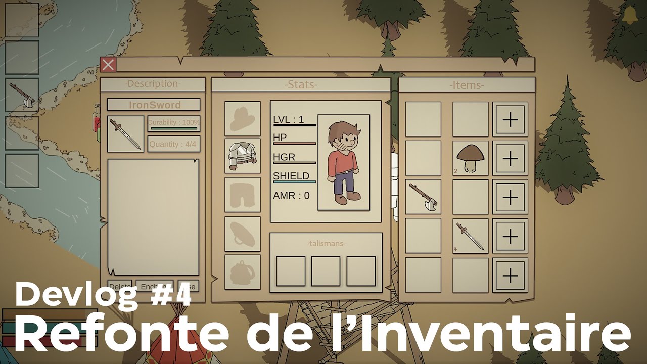Devlog | Refonte de l'Inventaire [RPG 2D] - YouTube