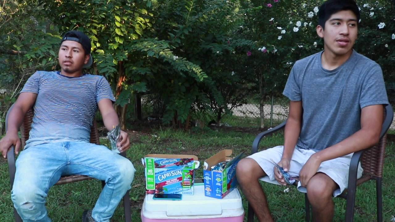 Capri Sun Challenge * Vomit Alert* - YouTube