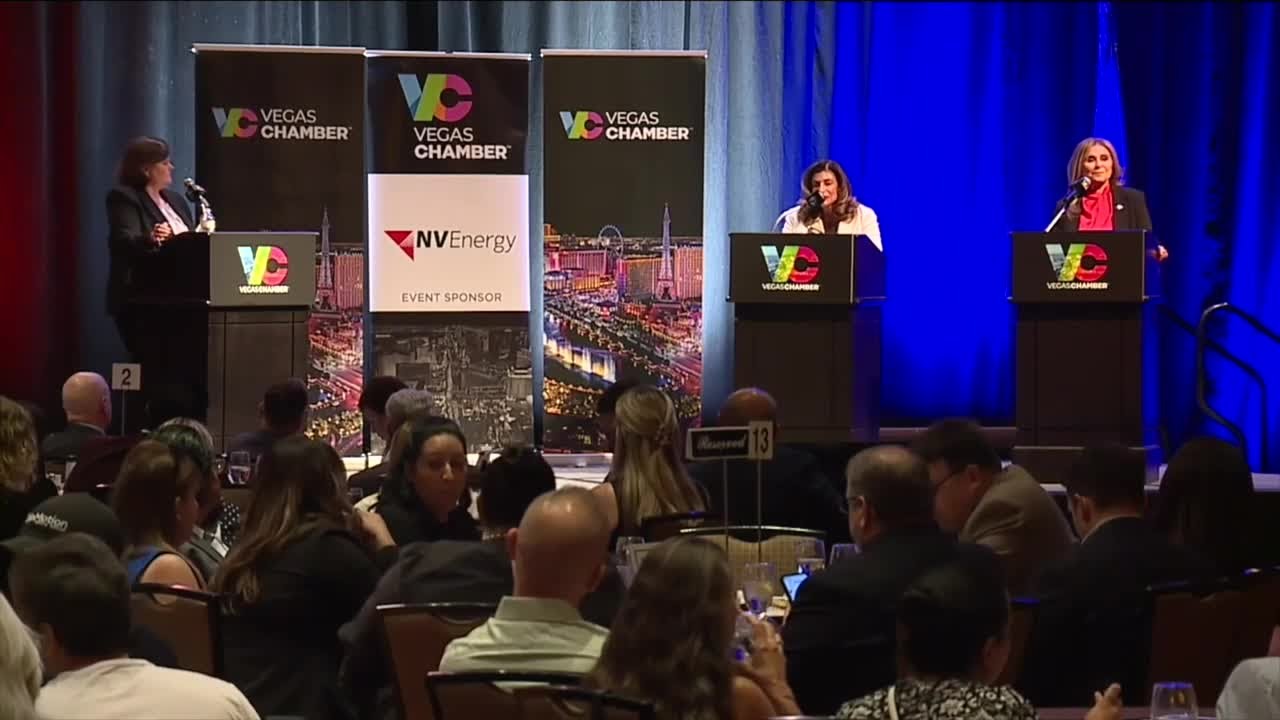 Victoria Seaman, Shelley Berley face off in Las Vegas mayoral debate ...