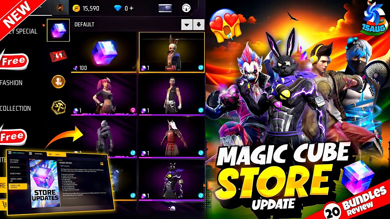 Magic Cube Store Update🥳🤯 | Next Magic Cube Bundle | Free Fire New ...