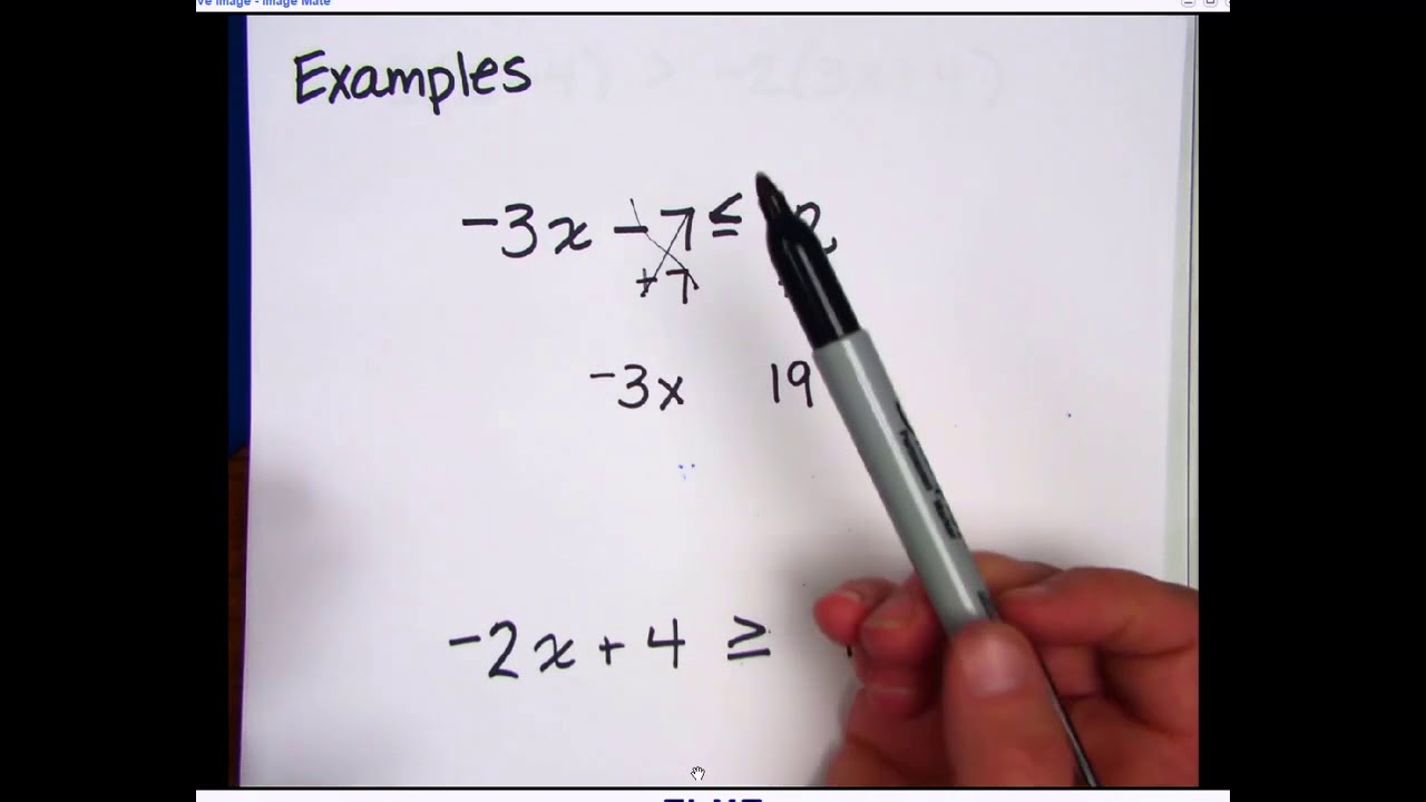 Solving Linear Inequalities - YouTube