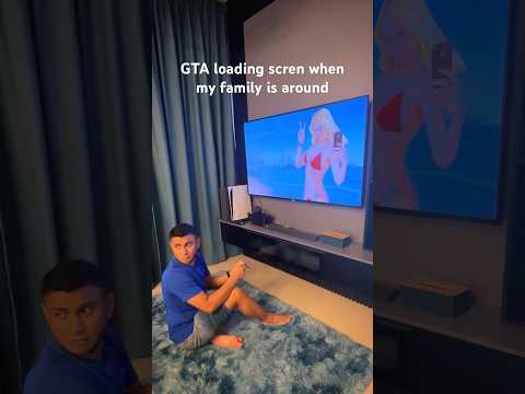 GTA loading screen when family is around, the struggle is real 😂 | GTA 5 Gamers #gta5 #ps5