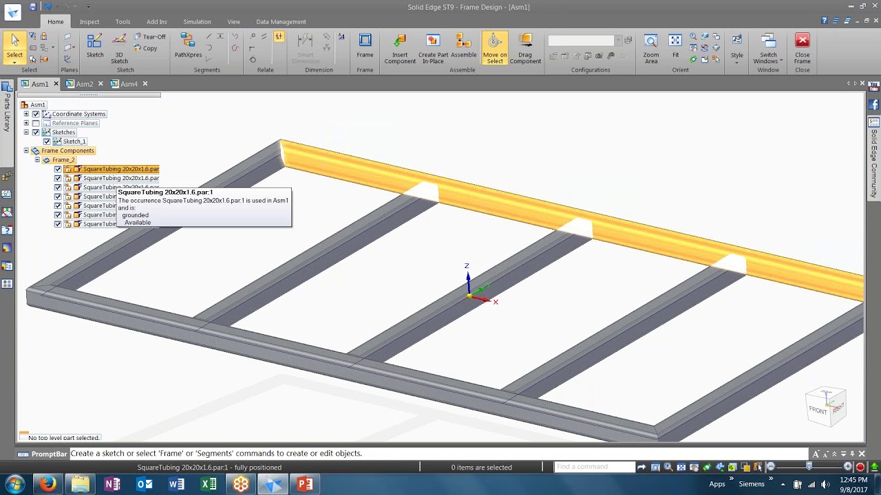 CAM Logic Tech Tuesdays - Siemens Solid Edge Assembly Frame Design ...