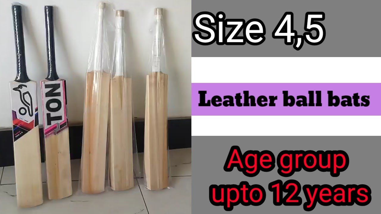 junior size cricket bats| Leather ball bats for under 12 yrs | Youth ...