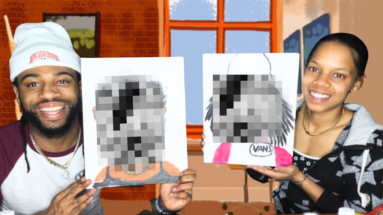 Paint Your Partner Challenge!!! *Very Hilarious* - YouTube