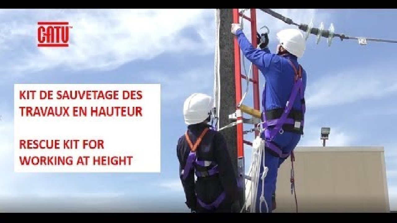 CATU Rescue kit work at height Kit de sauvetage travail en hauteur ...