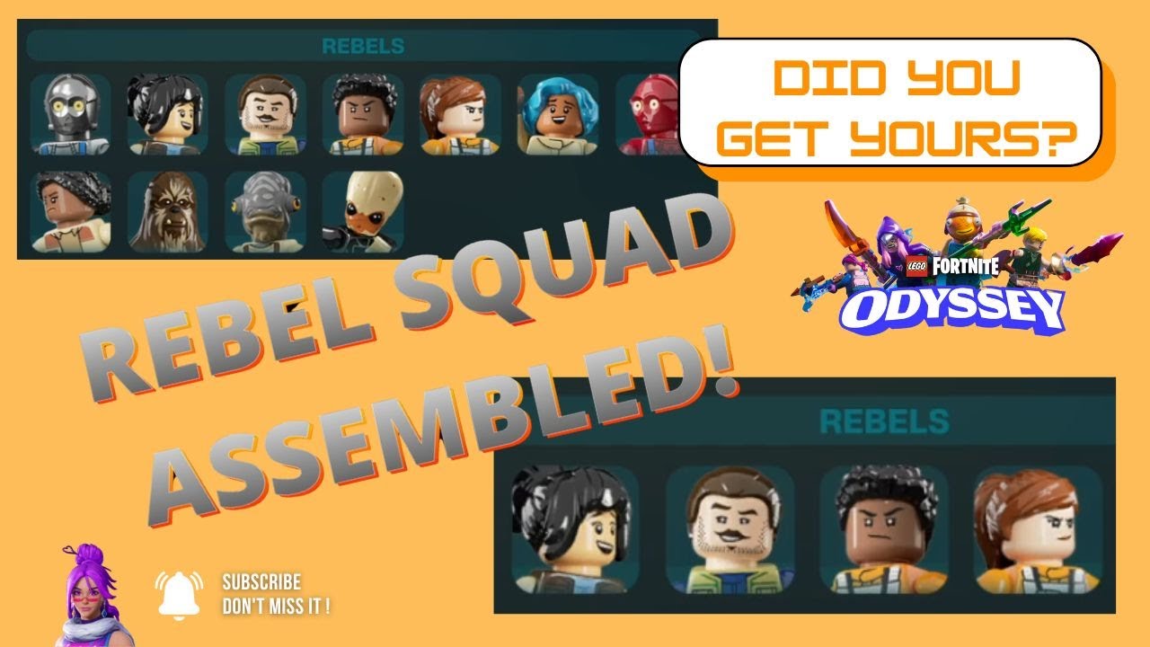 Rebel Squad Assembled! Lego Fortnite Star Wars NPCs Scattered Across ...