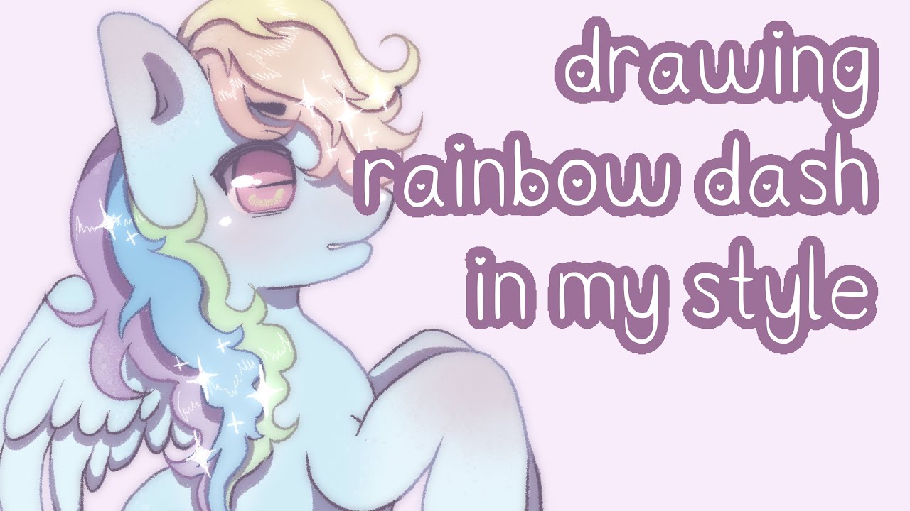 yay rainbow dash - mlp speedpaint - YouTube