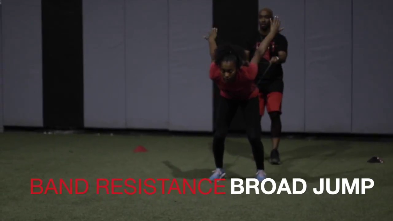 PHASE 1 ONLINE: BAND RESISTANCE BROAD JUMP - YouTube