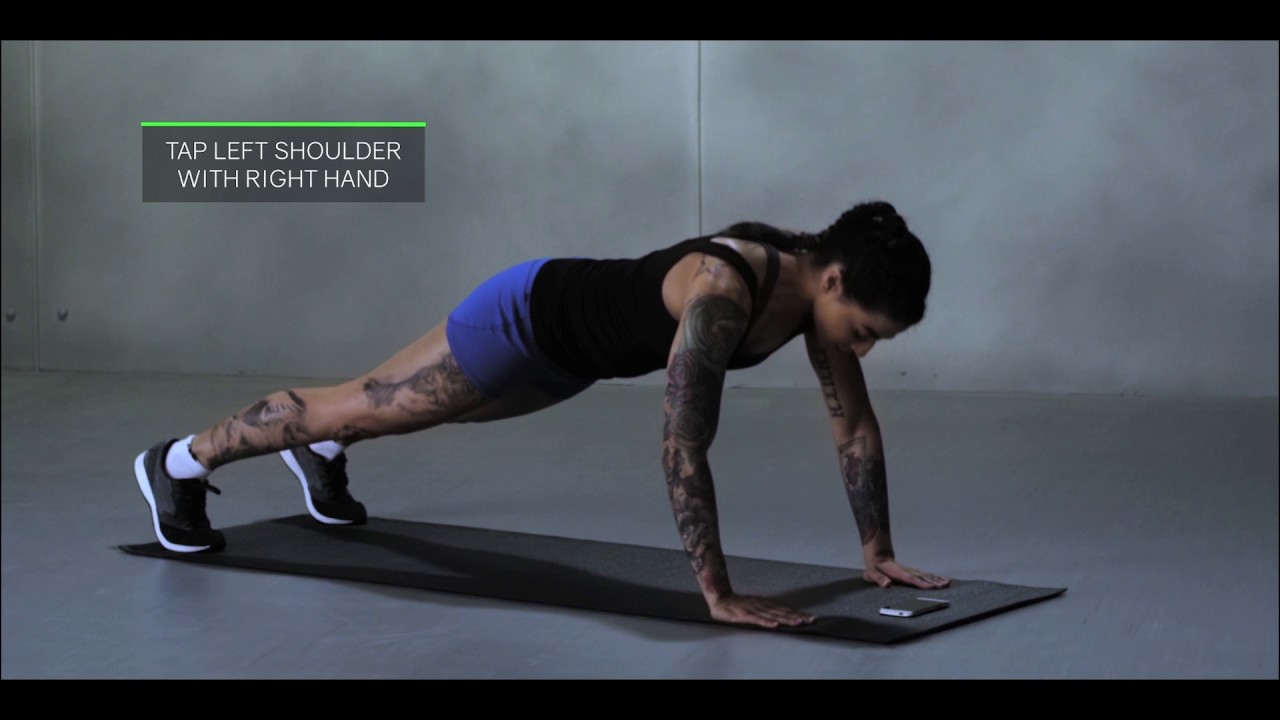 Bani J Workout Series | Shoulder Tap Pushup to strengthen your core ...