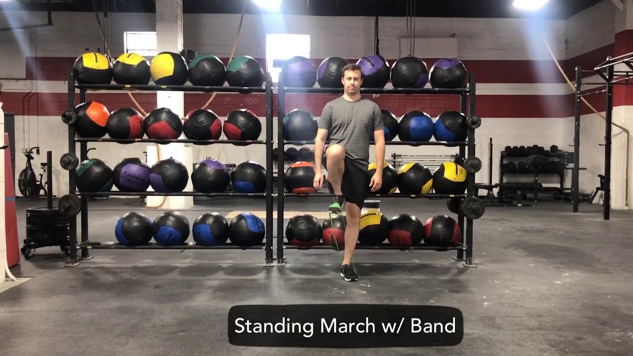 Standing Banded March | Big League Performance and Rehab - YouTube