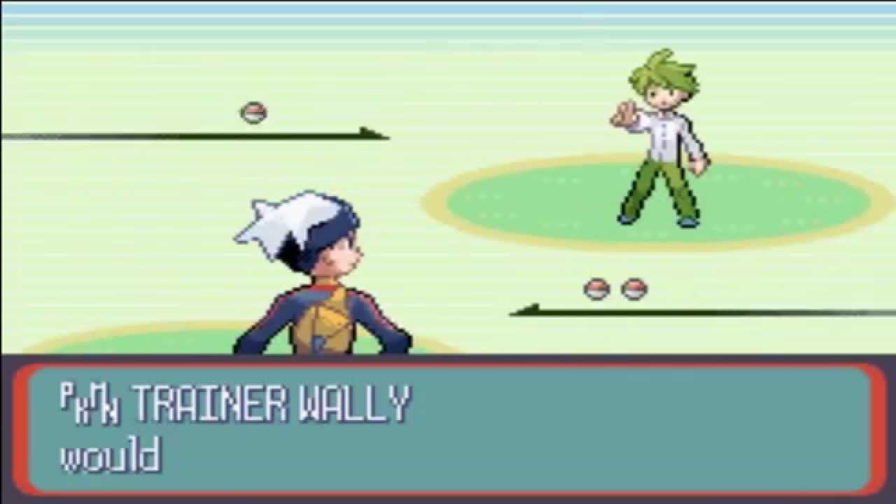 Pokemon Ruby - First Battle vs Pkmn Trainer Wally - YouTube