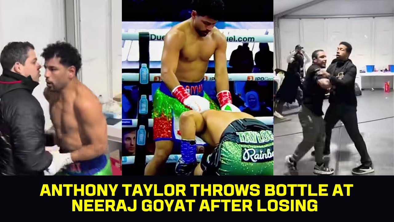 Neeraj Goyat vs Anthony Taylor Fight Ends in Chaos | Misfits Boxing 23 ...