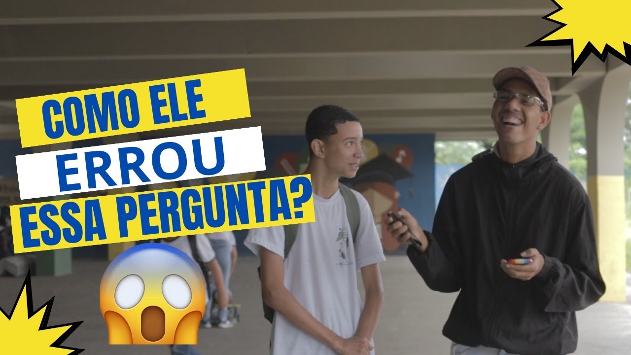 COMO ELE ERROU ESSA PERGUNTA? - YouTube