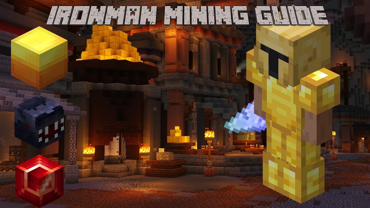 COMPLETE MINING GUIDE FOR HYPIXEL SKYBLOCK IRONMAN PLAYERS - YouTube