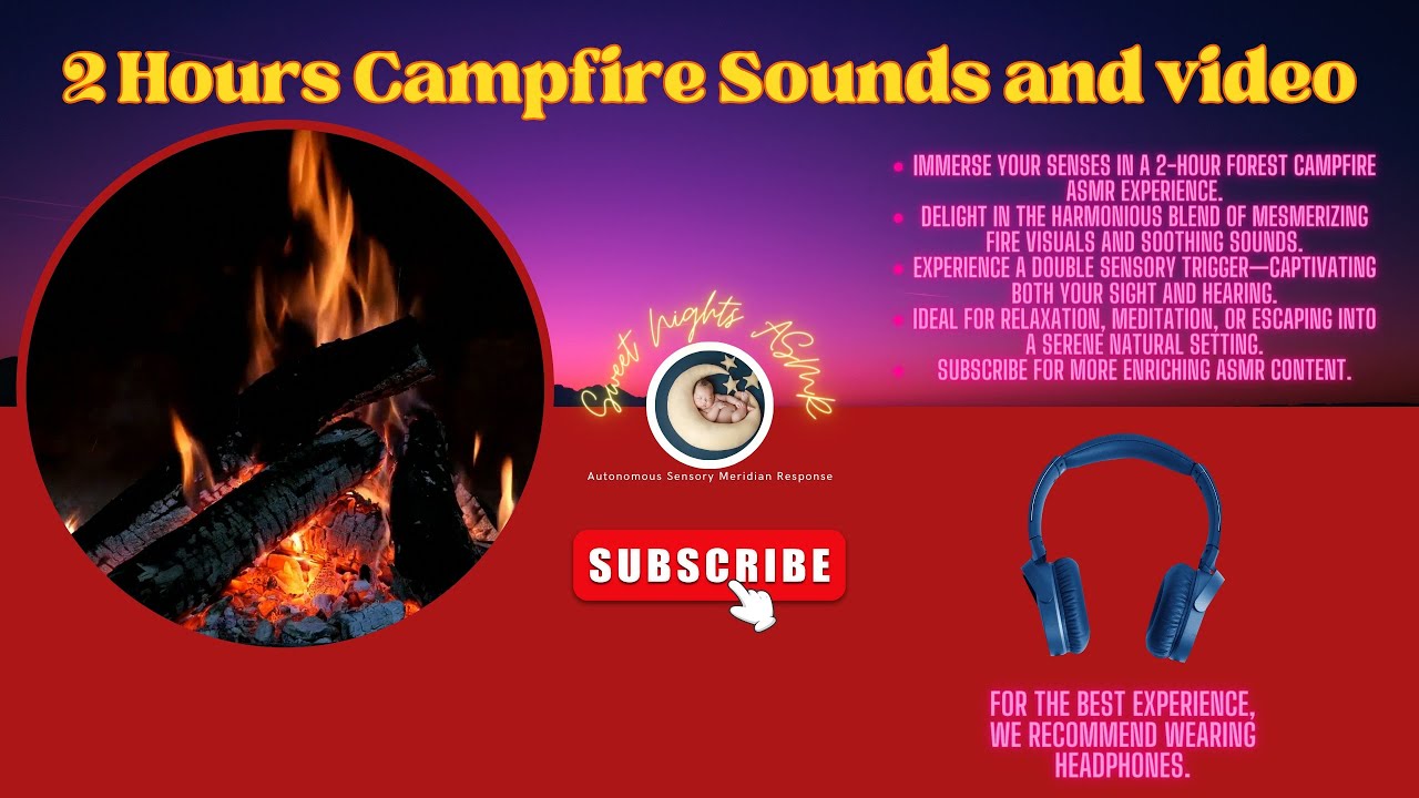 2-Hour Forest Campfire ASMR | Serene Nature Sounds for Relaxation-ASMR ...