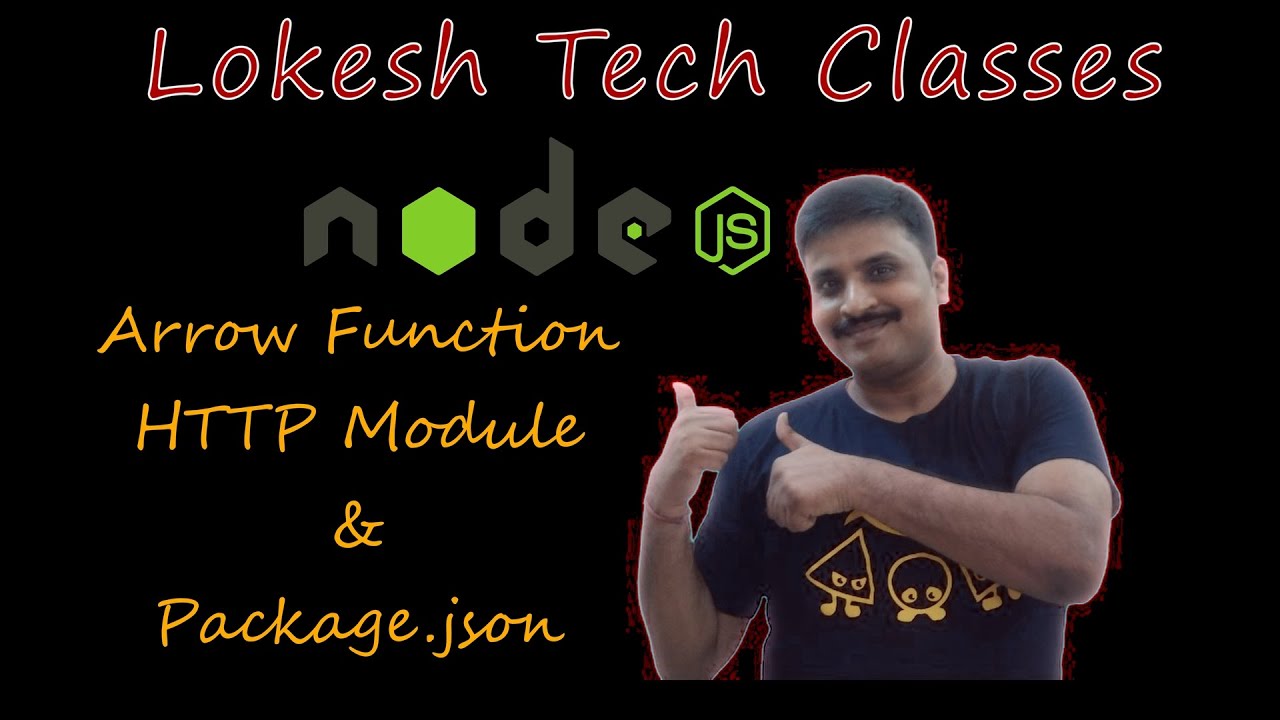 Programming In Node Js Arrowfunction Module Packagejson Youtube 3129