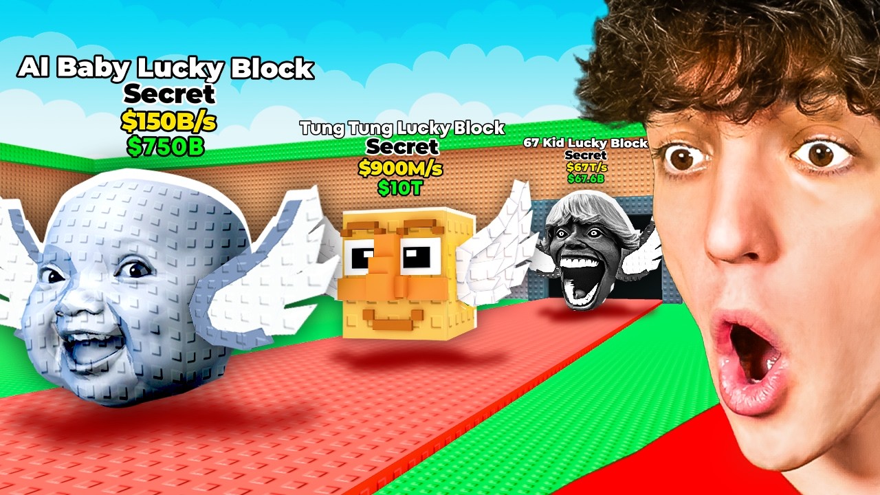 I Opened 100 MEME Lucky Blocks! - YouTube