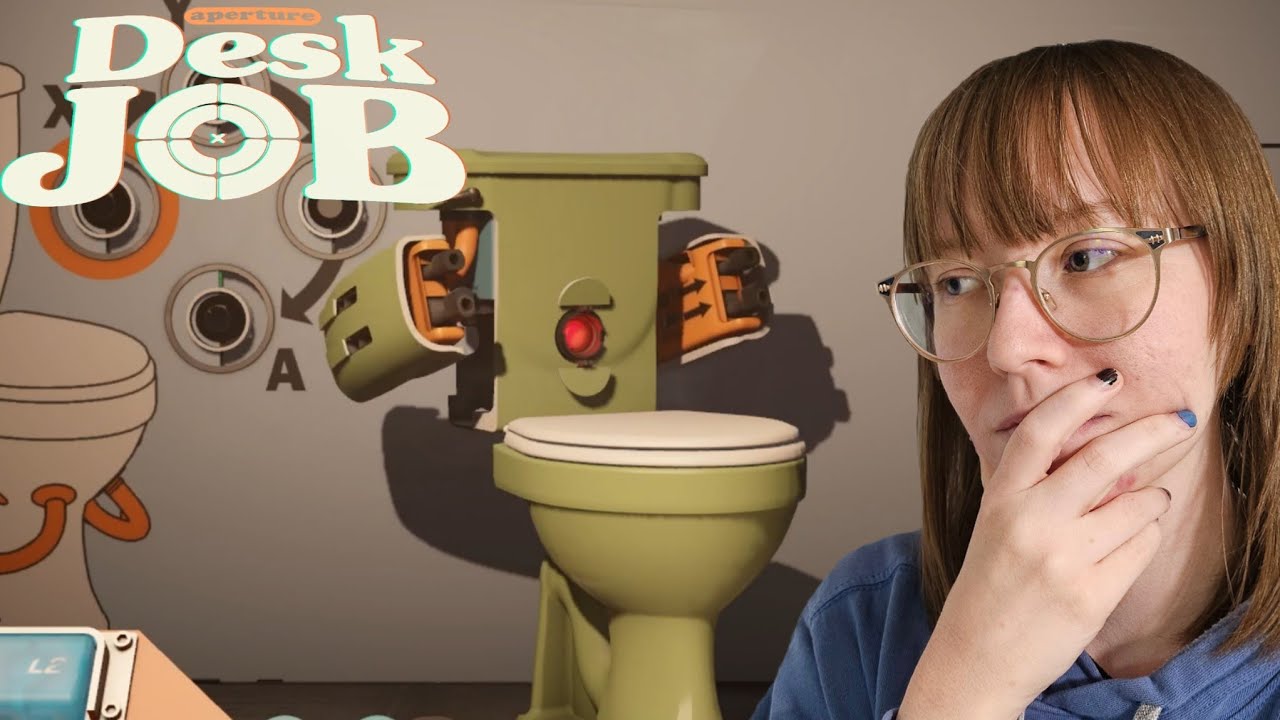 This Toilet Has A Gun | Aperture Desk Job Playthrough - YouTube