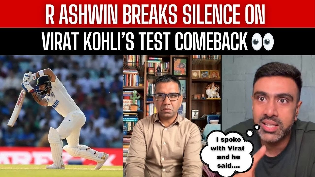 R Ashwin has dropped a big truth bomb on Virat Kohli’s Test Comeback in ...