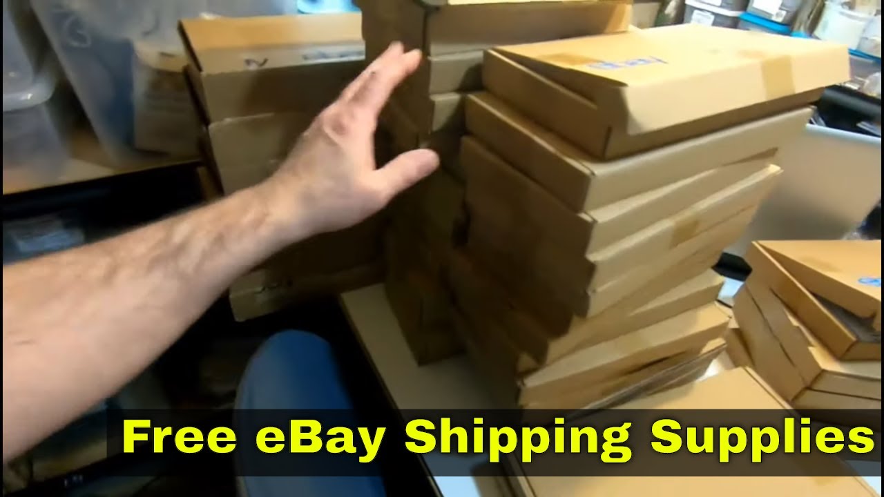 Free Shipping Boxes & Supplies For eBay And Making Extra Money - YouTube
